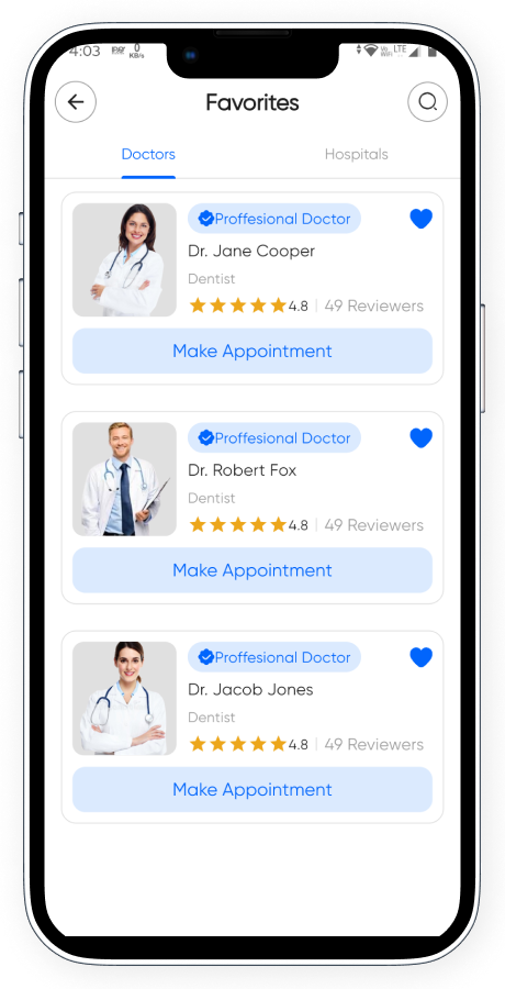 DocFinder - Doctor Appointment Booking Mobile App - Medical Clinics and Doctors - Consultation ...