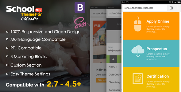 School - Exclusive Moodle Theme by cmsbrand | ThemeForest