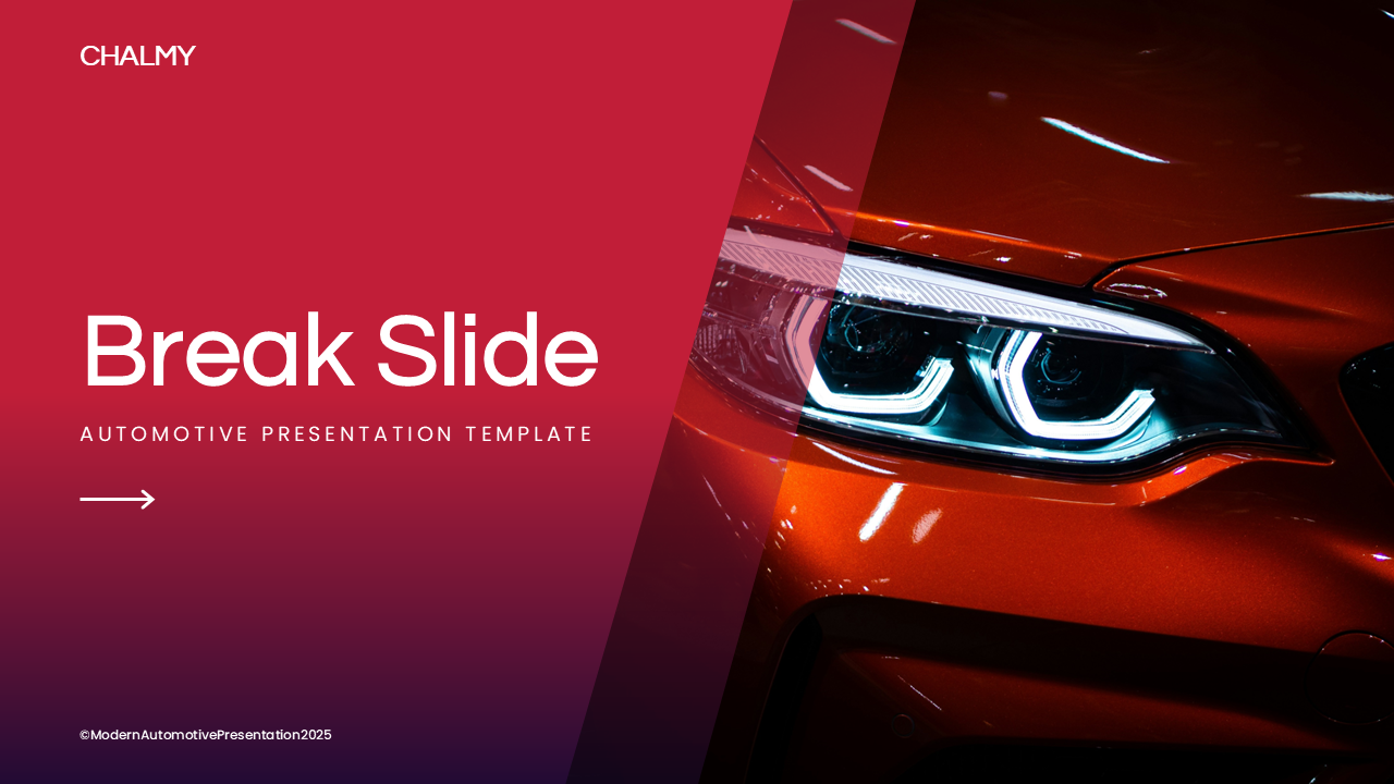 Chalmy - Automotive Presentation Template, Presentation Templates ...