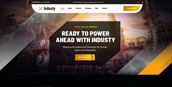 Industio - Industry & Factory WordPress Theme by Case-Themes | ThemeForest