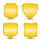 Golden Shields, Vectors | GraphicRiver
