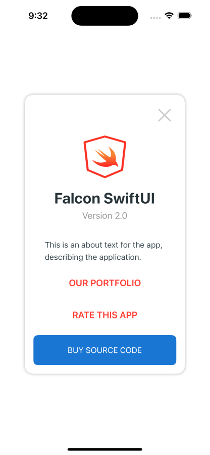 FAlCON - iOS & XCode SwiftUI UI Kit With AI App UI by builtechsoftware