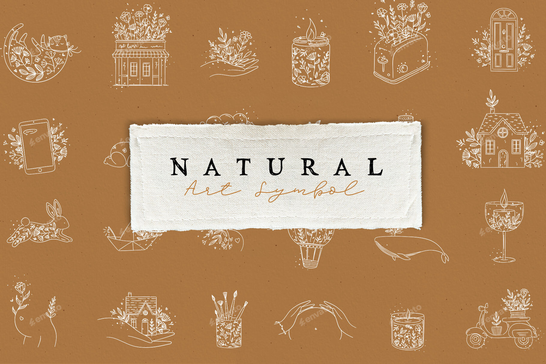 Natural Art Symbols, Vectors | GraphicRiver
