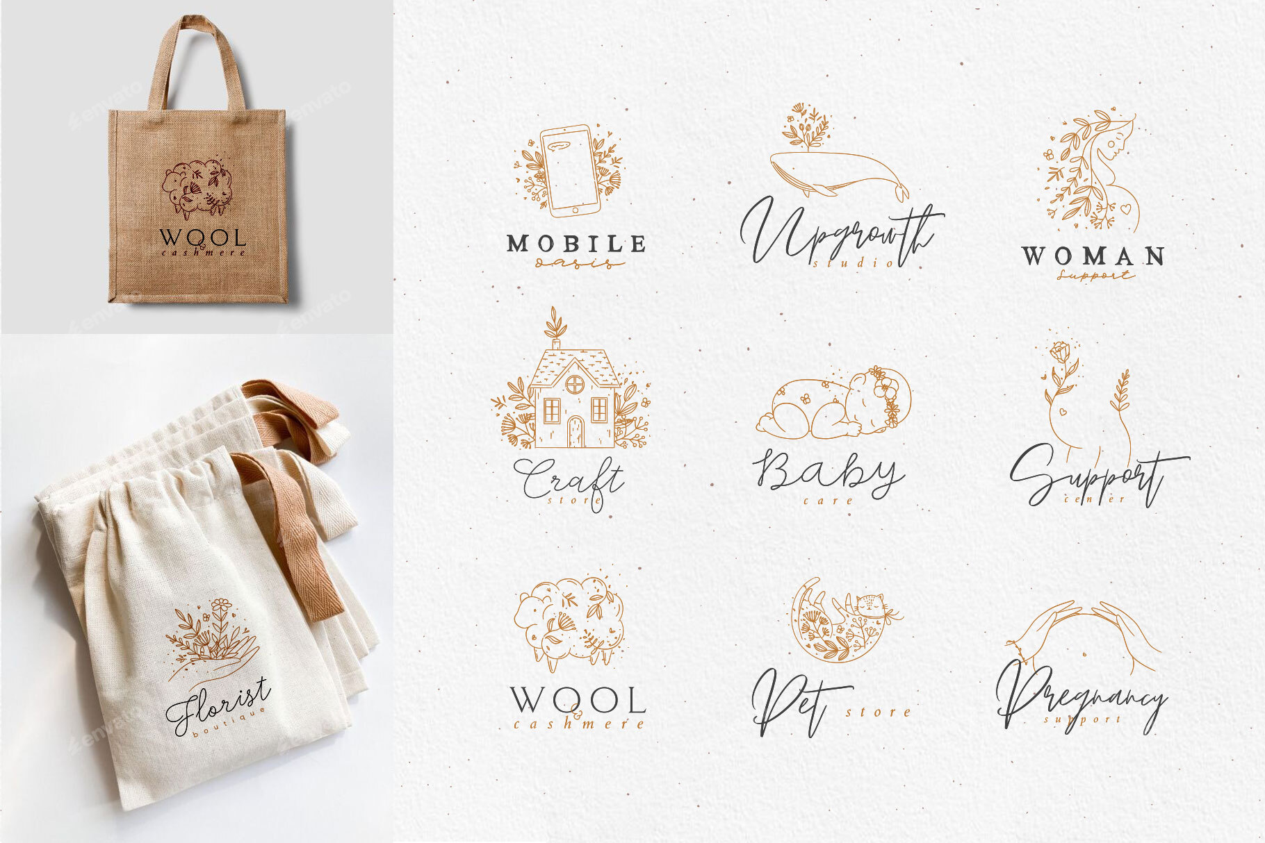 Natural Art Symbols, Vectors | GraphicRiver