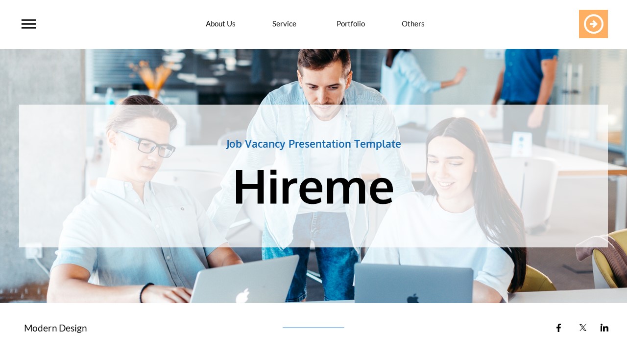Hireme - Job Vacancy PowerPoint Template, Presentation Templates ...
