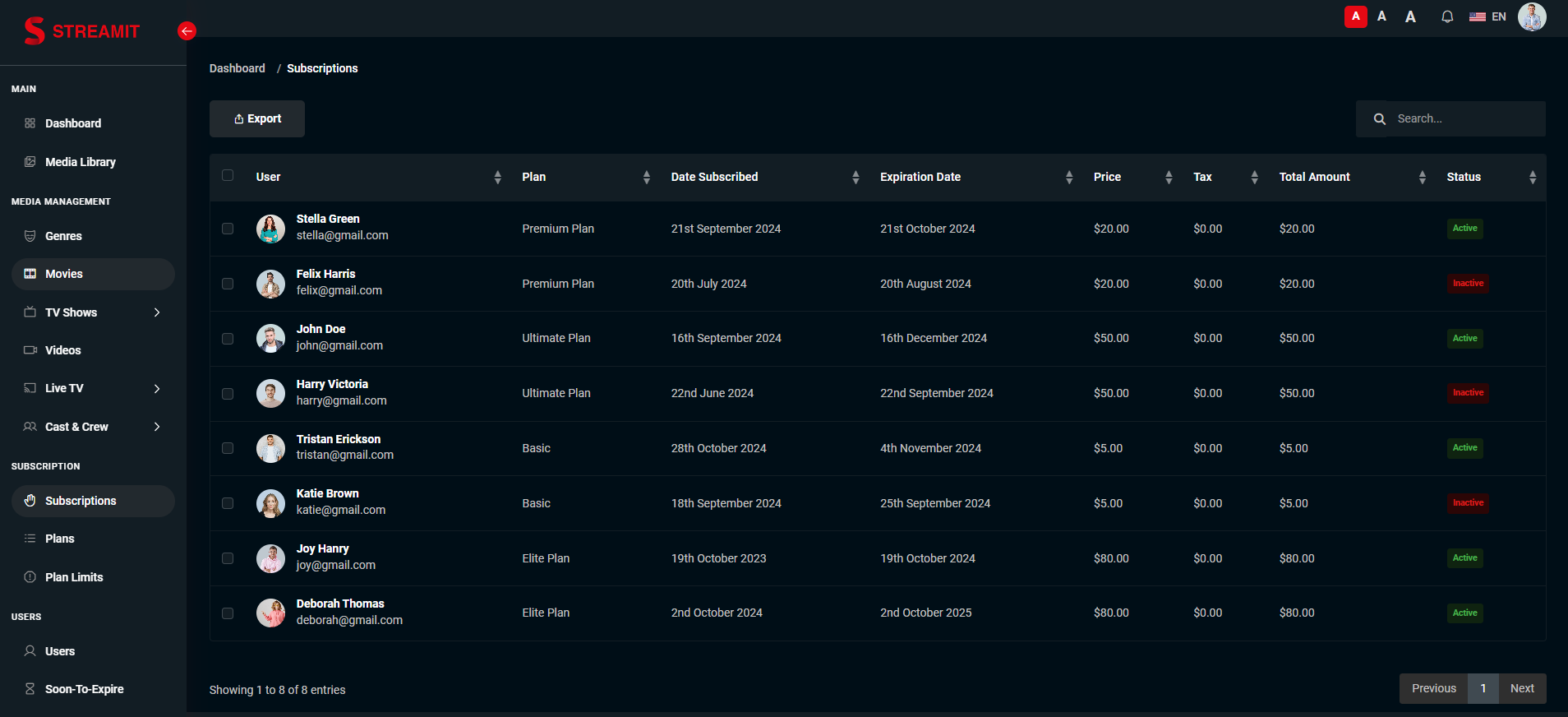 Streamit Laravel - Movie, TV Show, Video Streaming Platform With ...