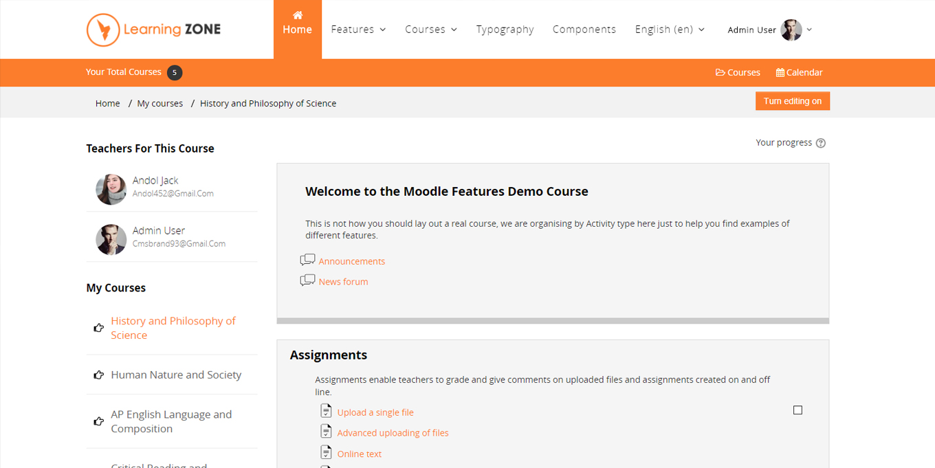 LearningZone - Responsive Moodle Theme by cmsbrand | ThemeForest