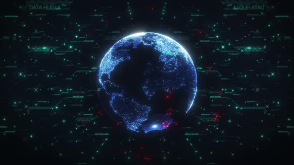 Earth Big Data HUD, Motion Graphics | VideoHive