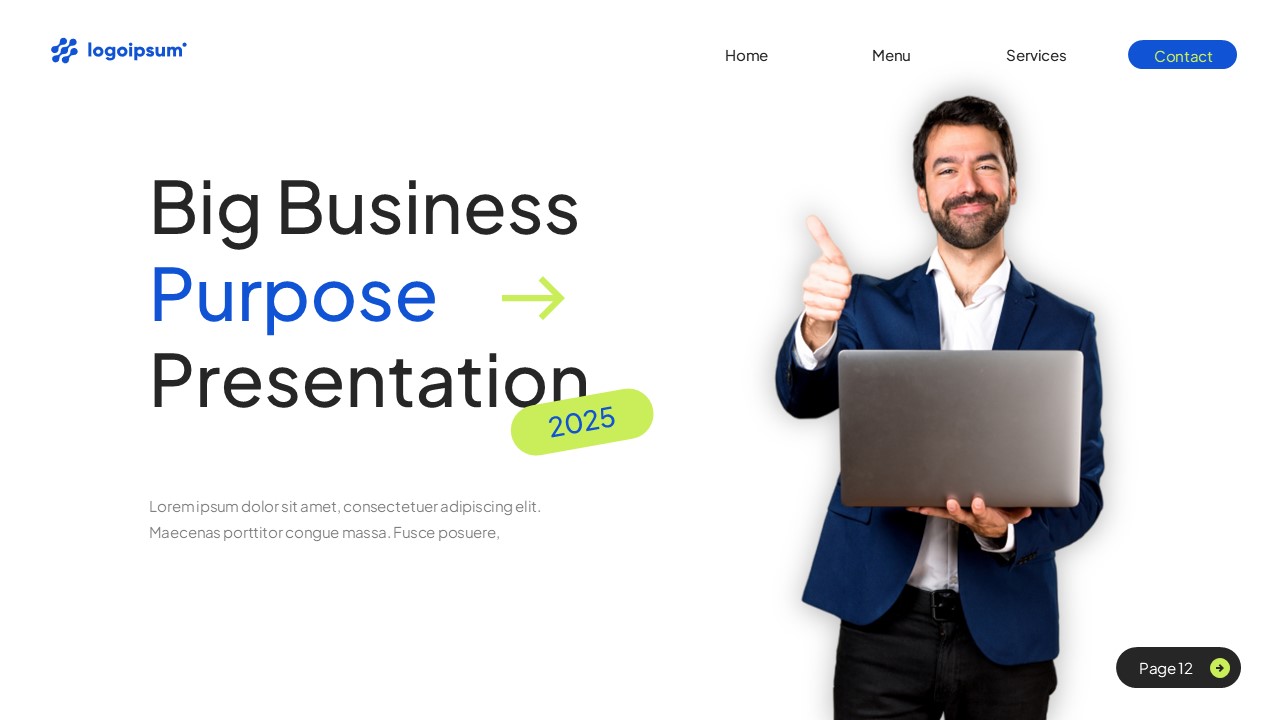 Big Business Purpose PowerPoint Template, Presentation Templates ...