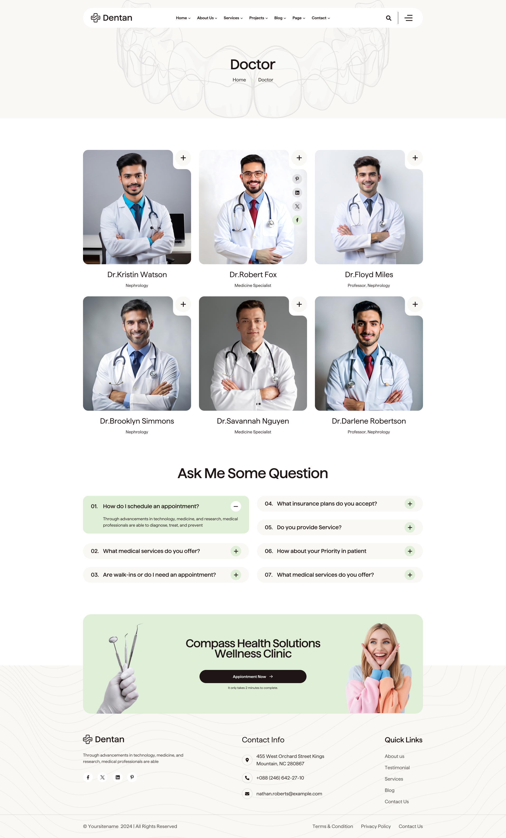 Dentan - Medical and Dentist Figma Template by Mugli | ThemeForest