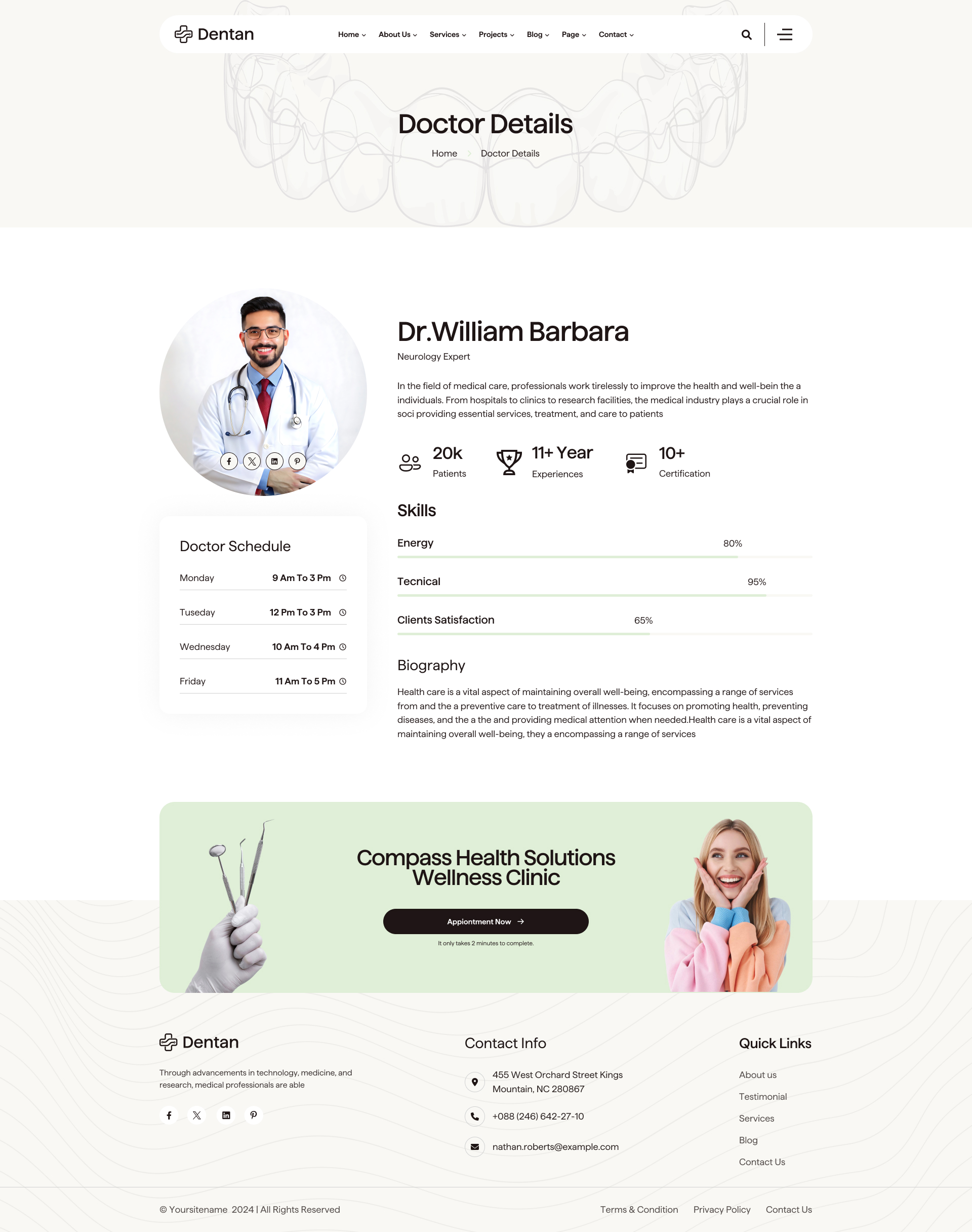 Dentan - Medical and Dentist Figma Template by Mugli | ThemeForest