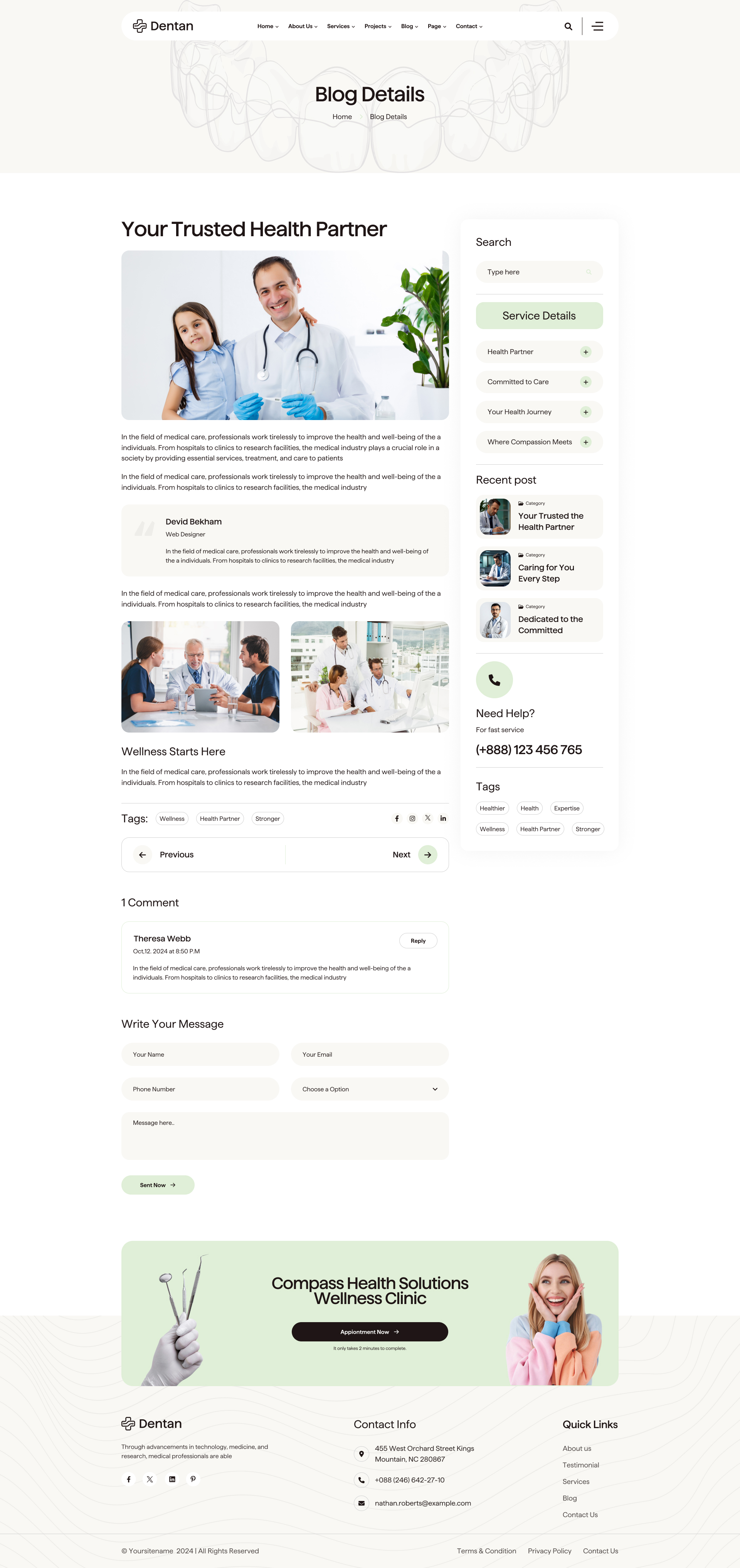 Dentan - Medical and Dentist Figma Template by Mugli | ThemeForest