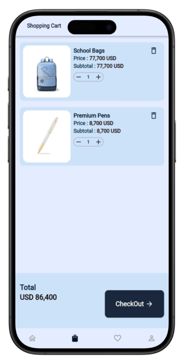 Stationary -Woocommerce Stationary Estore Full Flutter Application Plugins by flutterwp