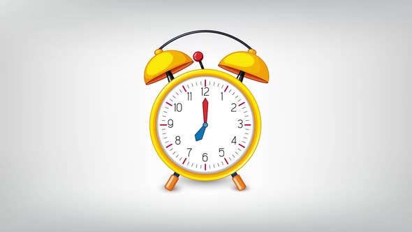 07.00 Cartoon Alarm Clock, Motion Graphics | VideoHive