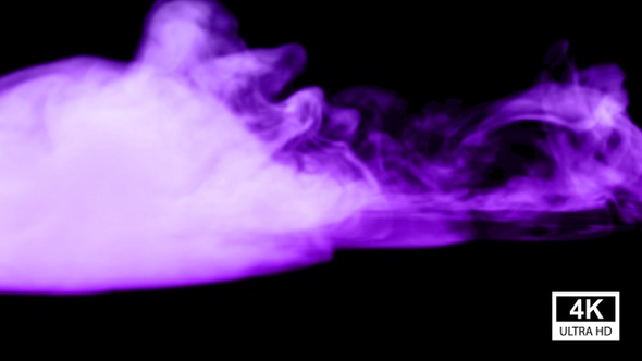 Purple Smoke Falling 4K, Motion Graphics | VideoHive