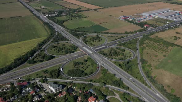 Cloverleaf Interchange Traffic, Stock Footage | VideoHive