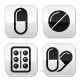 Pills, Medication Vector Buttons Set , Vectors | GraphicRiver
