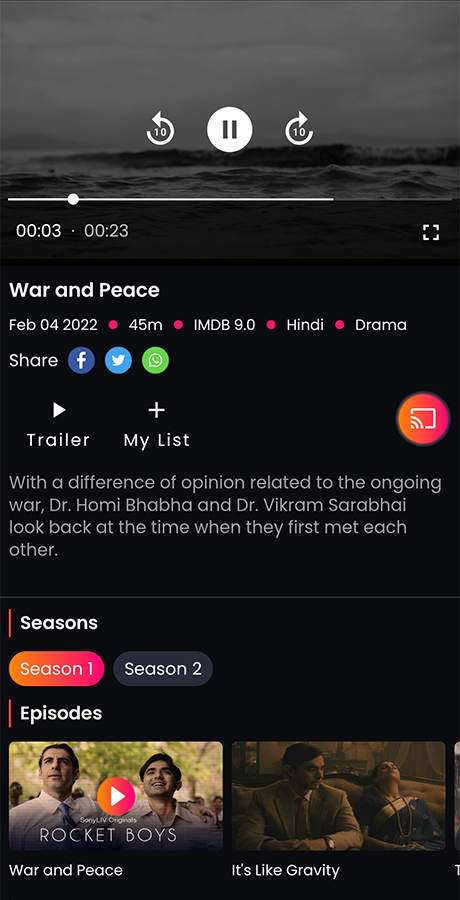 Video Streaming Android App (TV Shows, Movies, Sports, Videos Streaming ...