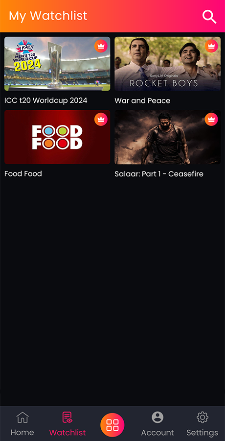Video Streaming Android App (TV Shows, Movies, Sports, Videos Streaming ...