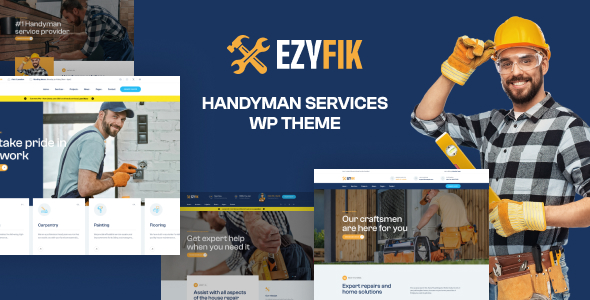 Ezyfik - Handyman Services WordPress Theme by pavothemes | ThemeForest