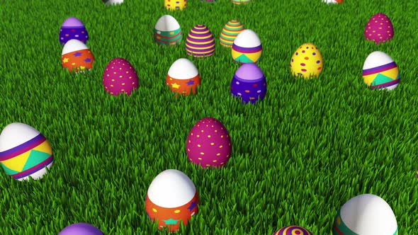 Easter Egg Field 01 4k, Motion Graphics | VideoHive