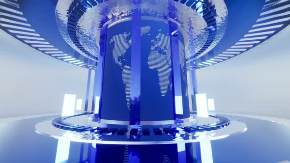 World News Digital Blue Background 4K, Motion Graphics | VideoHive
