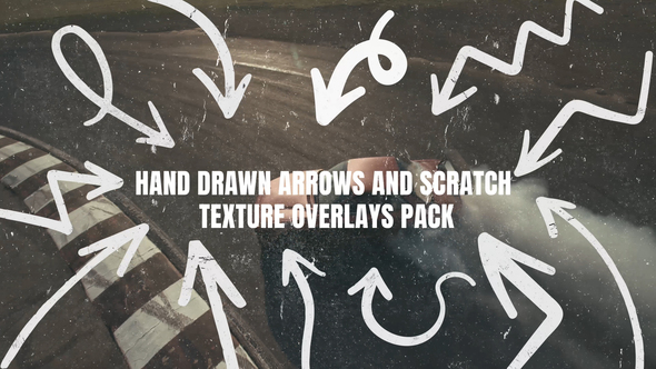 Hand Drawn Arrows and Scratch Overlays Pack, After Effects Project Files