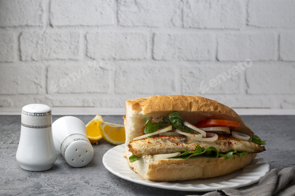 Turkish Balik Ekmek - Fish sandwich. Stock Photo by esindeniz | PhotoDune