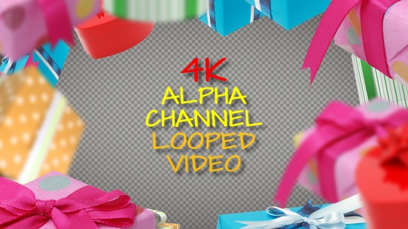 Gift Frame and Transitions 4K, Motion Graphics | VideoHive