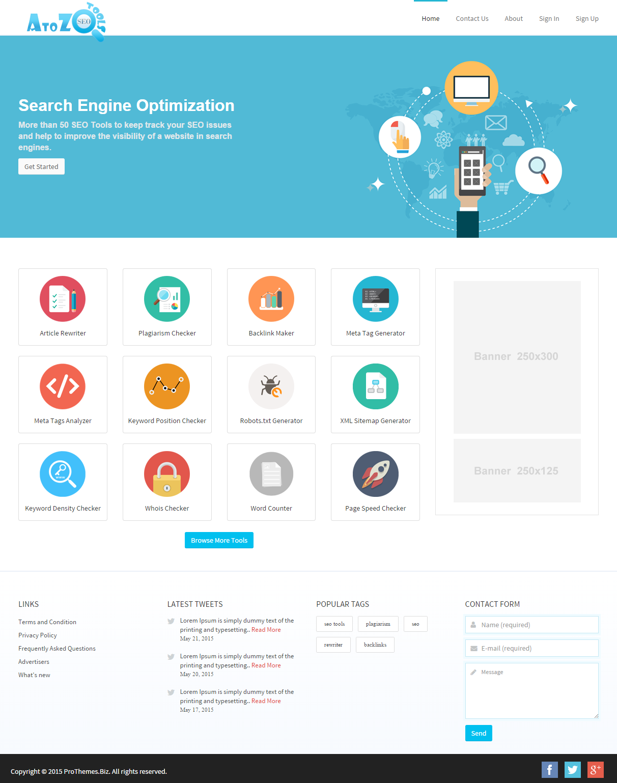 AtoZ SEO Tools - Search Engine Optimization Tools by Rainbowbalaji