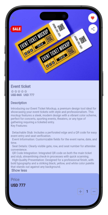 Tickify - Woocommerce Events and Tickets Estore Flutter Full ...