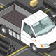 Isometric White Van in Front View, Vectors | GraphicRiver
