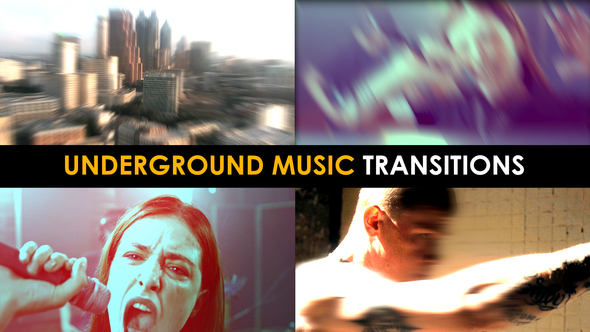 Underground Music Transitions, Premiere Pro Templates | VideoHive
