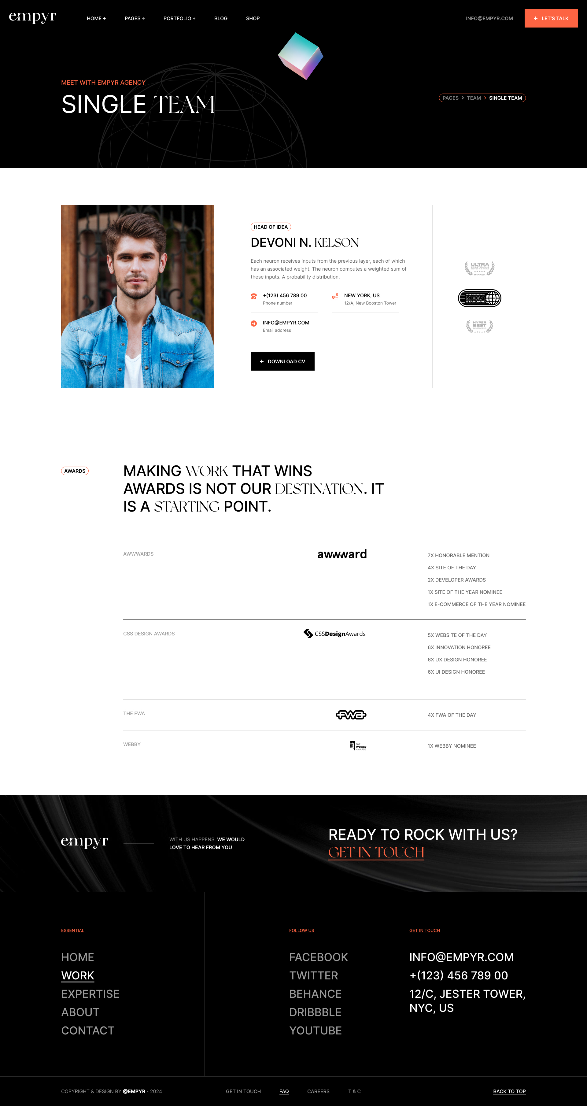 Empyr - Digital Agency & Portfolio Figma Template by Flowneed | ThemeForest