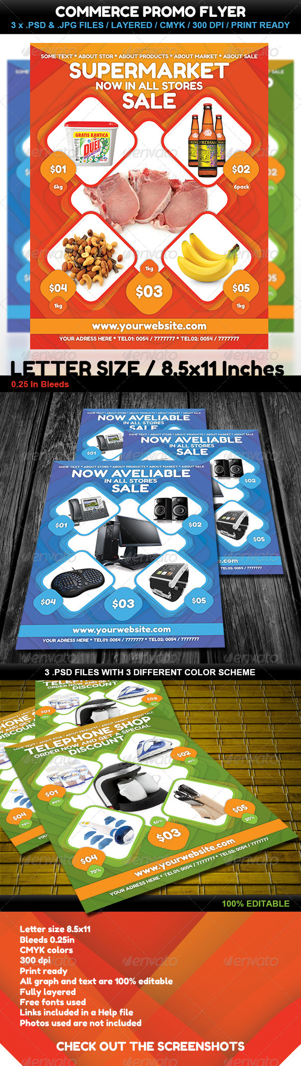 Commerce Sale Prices Flyer 02 by vlmr | GraphicRiver