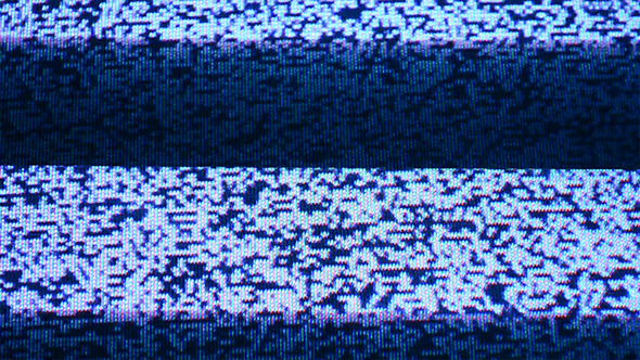 No Signal TV with Stripes, Stock Footage | VideoHive