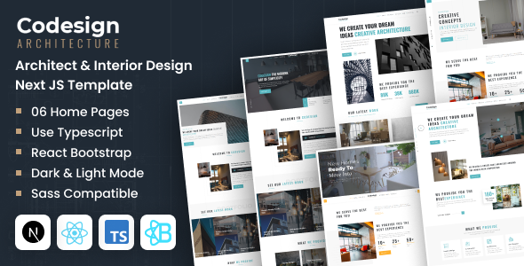 CoDesign - Architect & Interior Design React NextJs Template by DexignZone