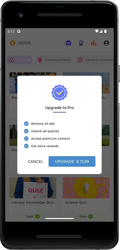 Endless Quiz - Android Quiz App with Laravel Admin Panel by morningstarcode