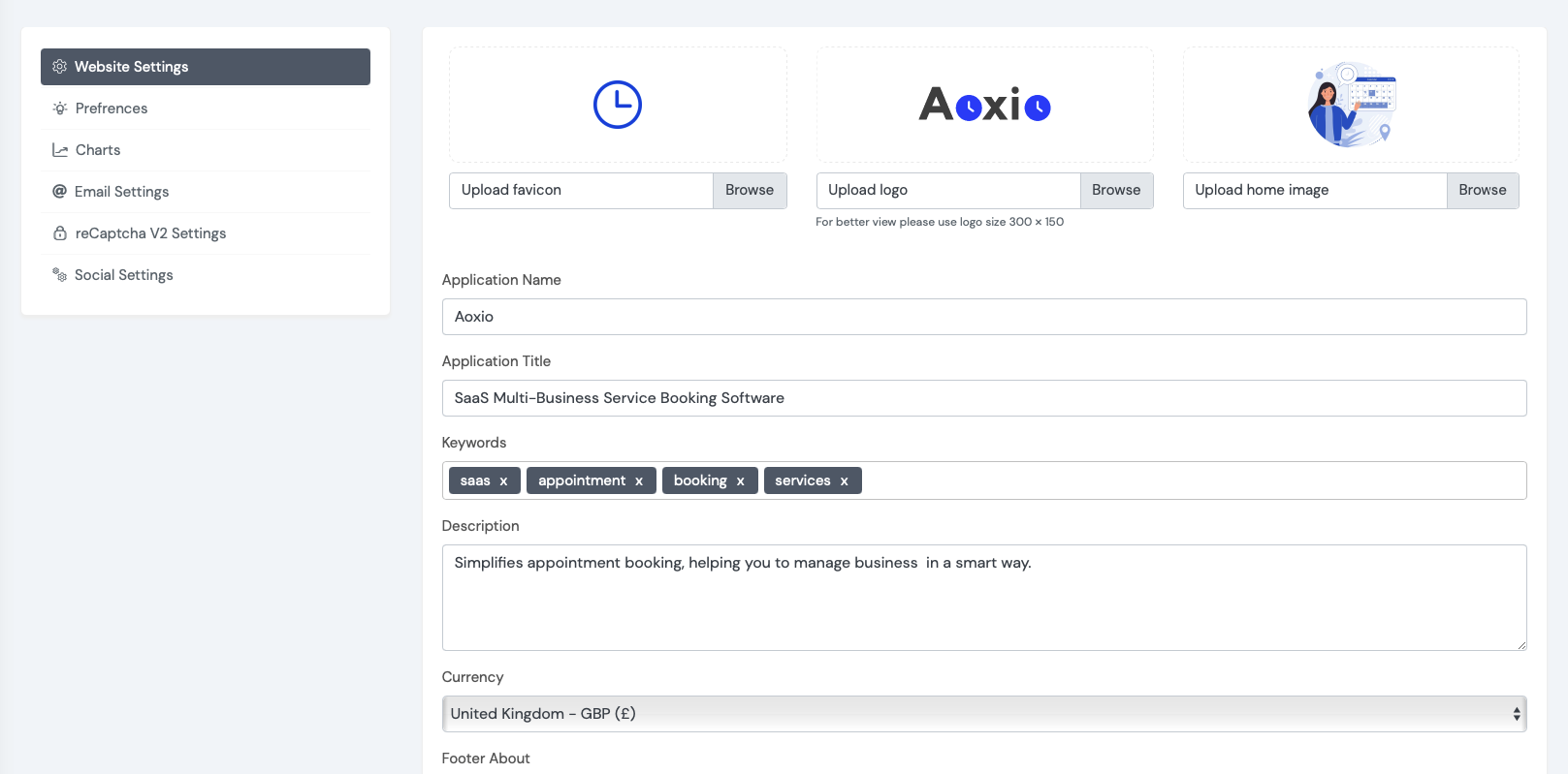Aoxio - SaaS Multi-Business Service & Event Booking Software by codericks