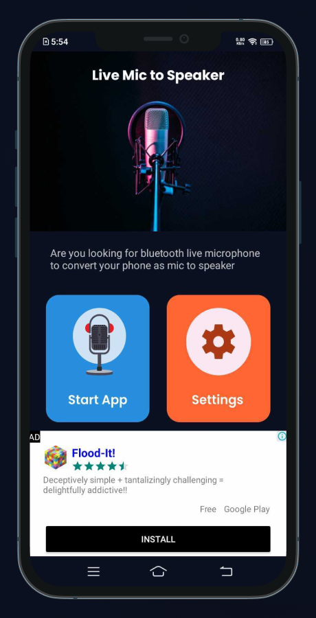 Live Mic To Speaker - Bluetooth Mic To Speaker - Live Mobile Mic - Mic Amplifier by Vayu_Android