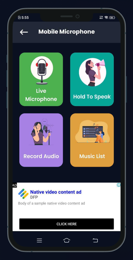 Live Mic To Speaker - Bluetooth Mic To Speaker - Live Mobile Mic - Mic Amplifier by Vayu_Android