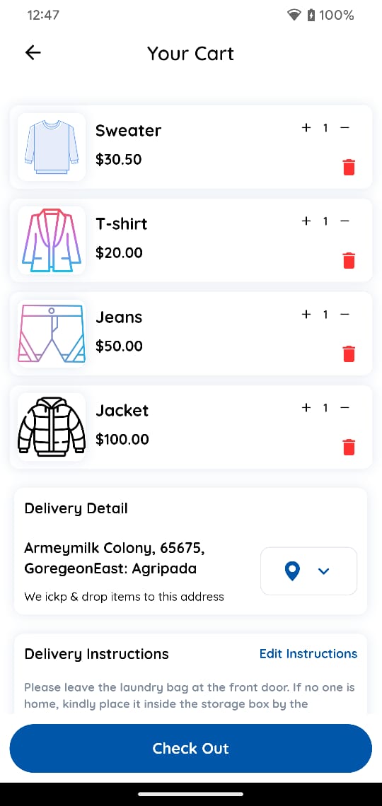 ProLaundry: Complete Flutter UI Kit for Laundry Services & Booking Apps ...