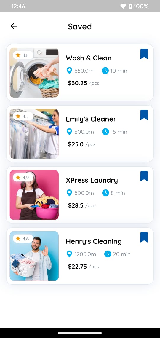 ProLaundry: Complete Flutter UI Kit for Laundry Services & Booking Apps ...