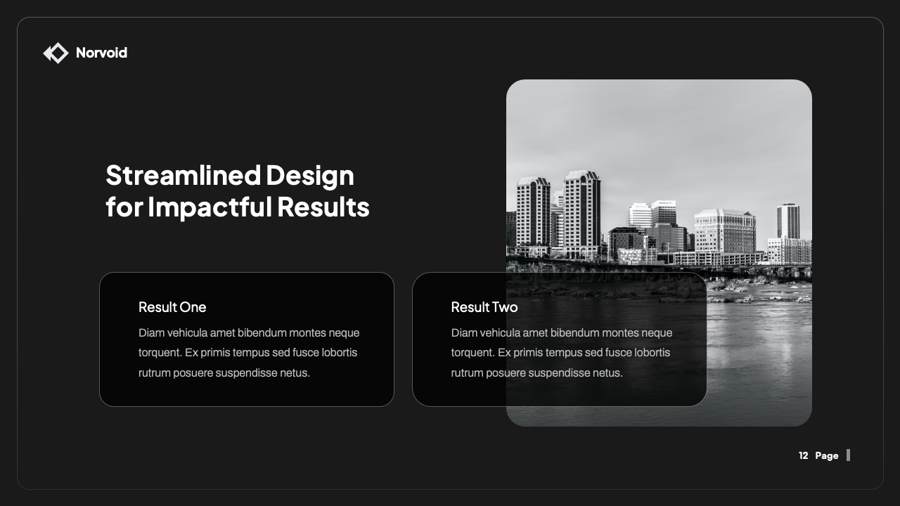 Norvoid - Dark Business Google Slides Template, Presentation Templates