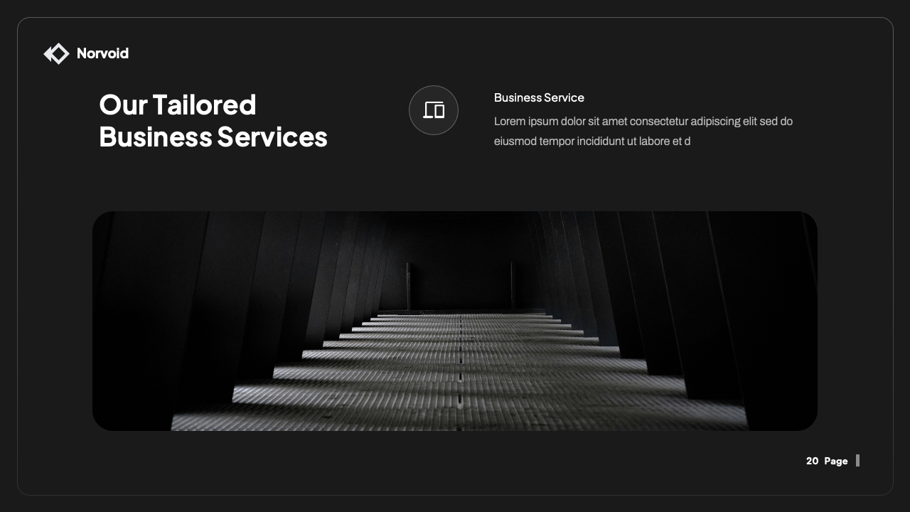 Norvoid - Dark Business Google Slides Template, Presentation Templates
