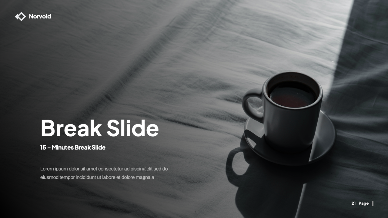 Norvoid - Dark Business Google Slides Template, Presentation Templates