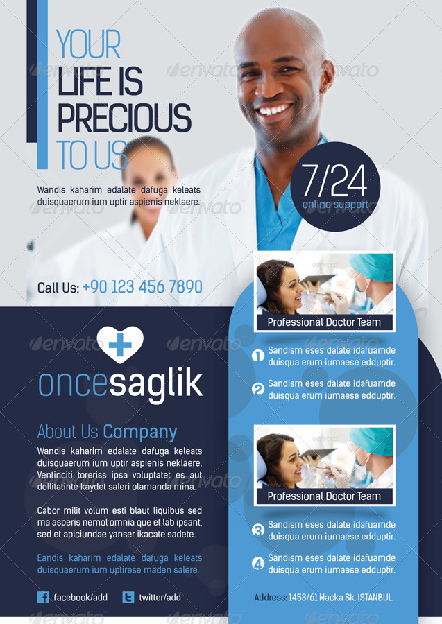 Health Flyer Template, Print Templates | GraphicRiver