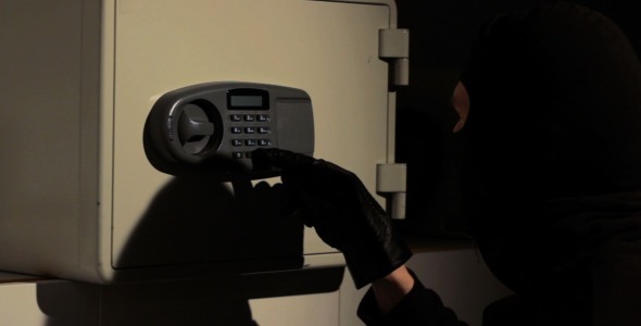 Stealing from Safe Box, Stock Footage | VideoHive