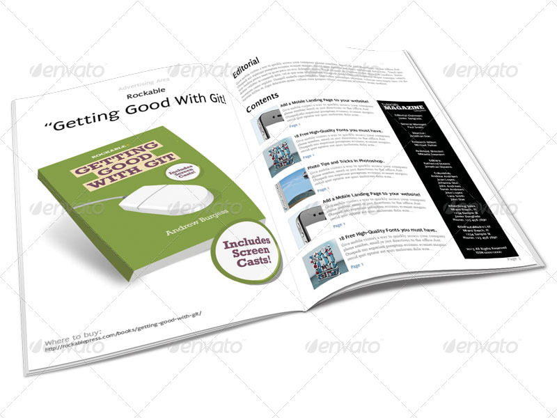 Tutorials Magazine Indesign Template, Print Templates | GraphicRiver