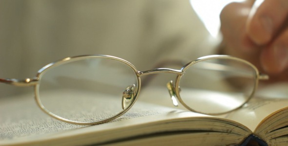 Reading With Glasses, Stock Footage | VideoHive